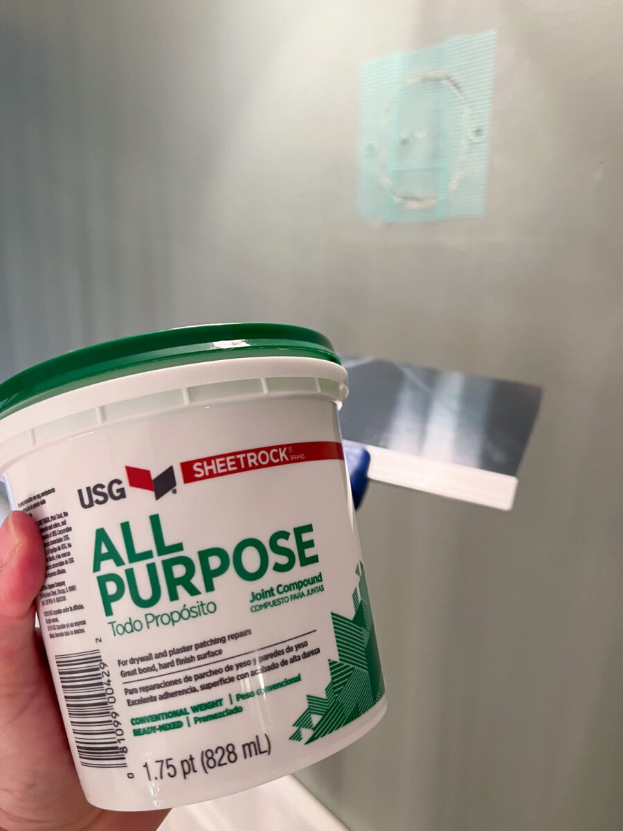 How to Patch a Drywall Hole Using a Paint Stick - Building Bluebird