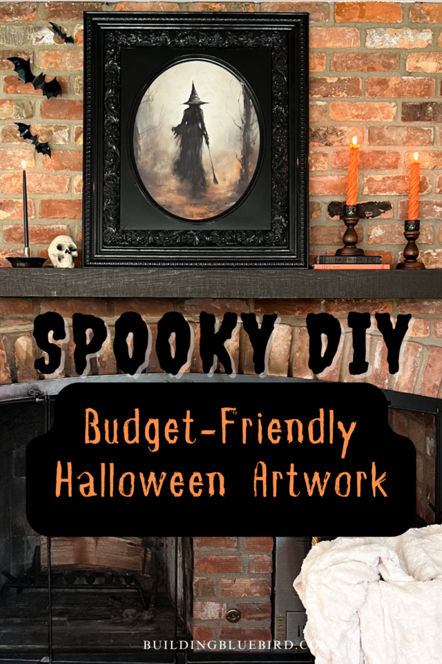 Make Witchy Halloween Wall Art Using a Thrifted Frame | DIY - Building ...