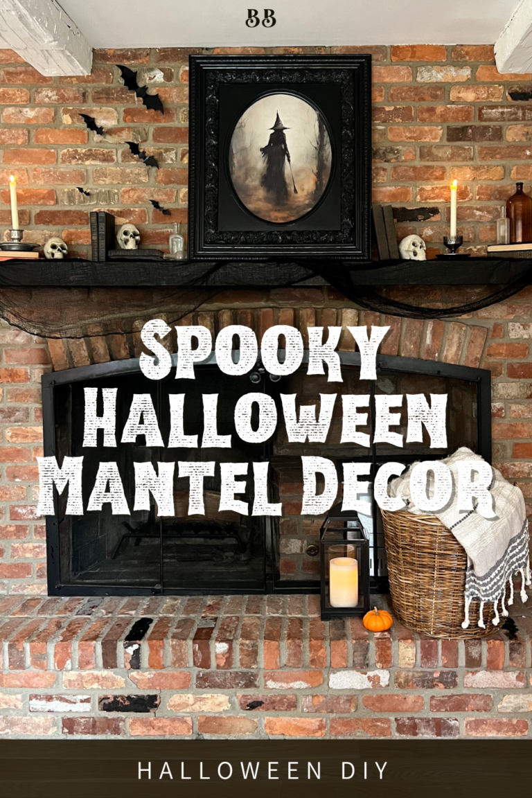 DIY Halloween Mantel Decor | Easy & Spooky Fireplace Display Ideas ...