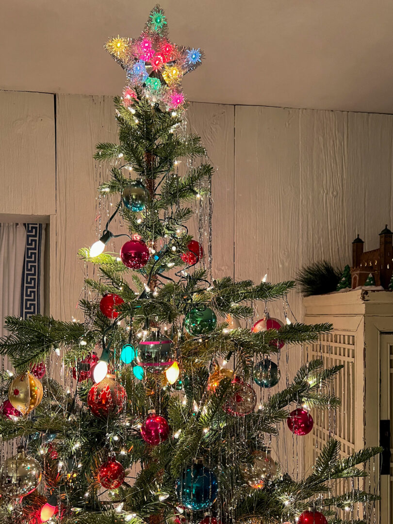 Create a Retro Christmas Tree with Shiny Brite and Vintage Ornaments ...