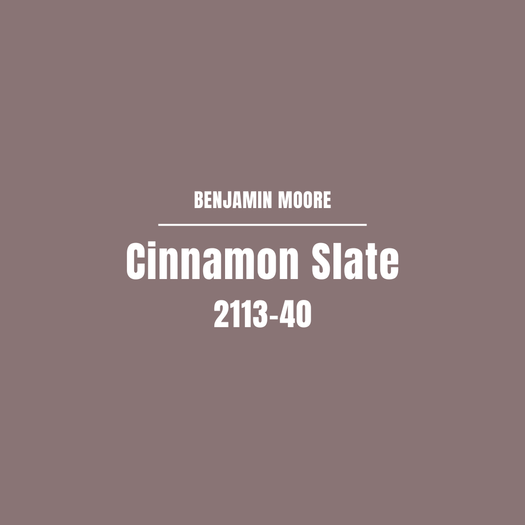 Cinnamon Slate (2113-40) Benjamin Moore | Paint Color Review - Building ...